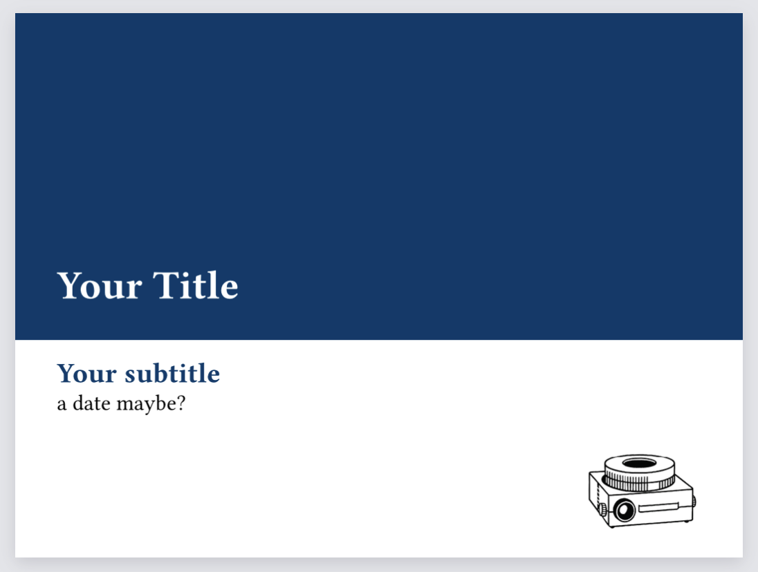 How to add a logo the first slide? - diatypst